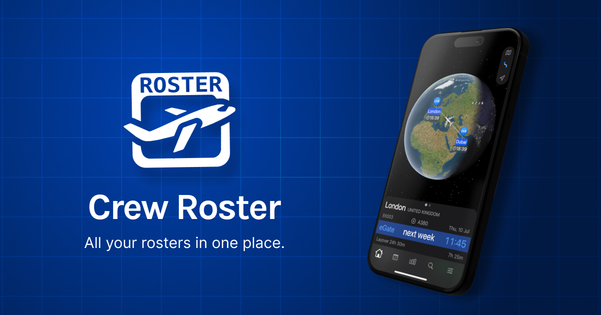 Crew Roster App – Flight Schedule App for Cabin Crew